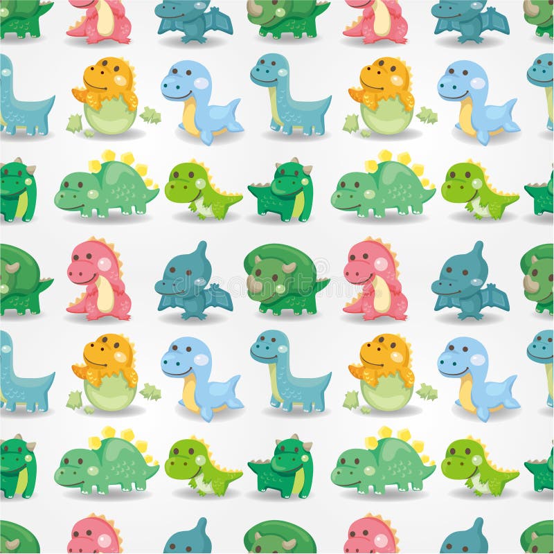 Seamless Dinosaur Pattern Picture. Image: 20545762