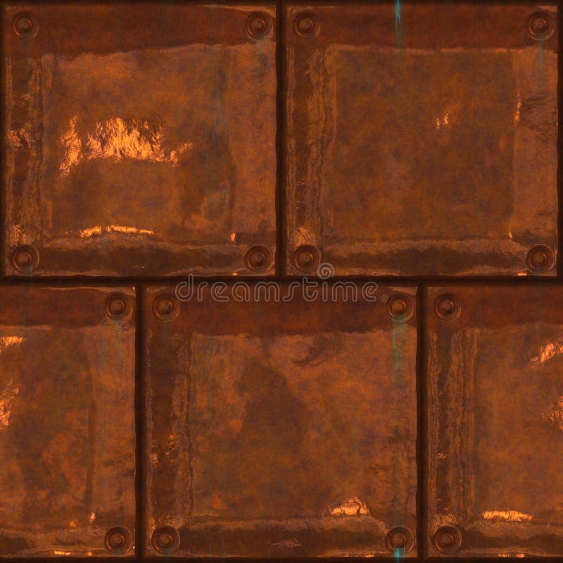 Seamless Distorted Sheet Metal Background Stock Illustration ...