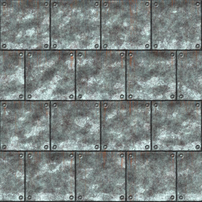 Seamless Distorted Sheet Metal Background Stock Illustration ...