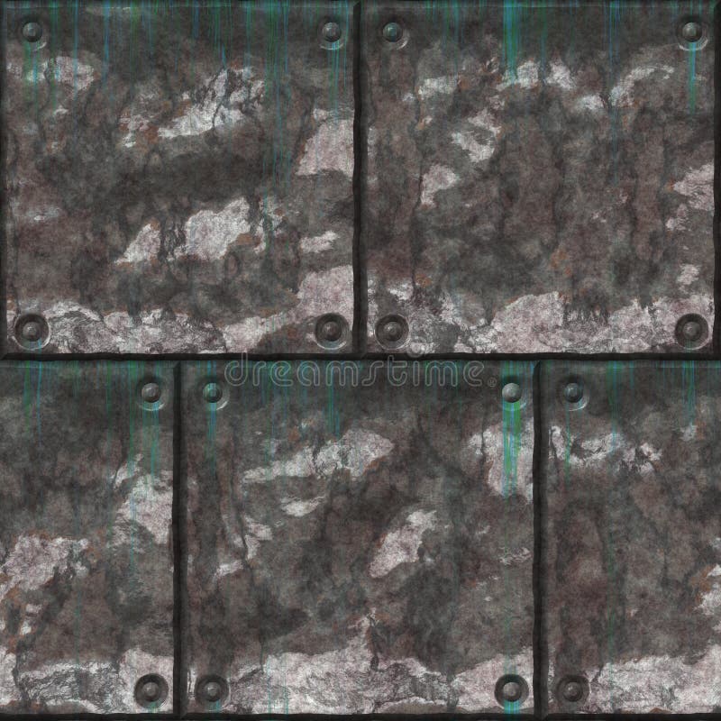 Seamless Distorted Sheet Metal Background Stock Illustration ...