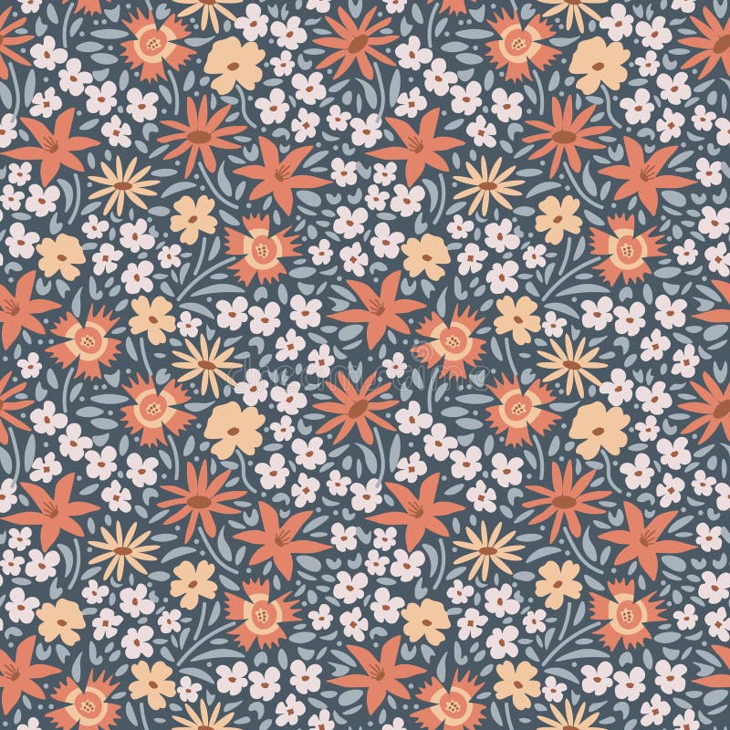 Seamless ditsy pattern stock illustration. Illustration of repeating ...
