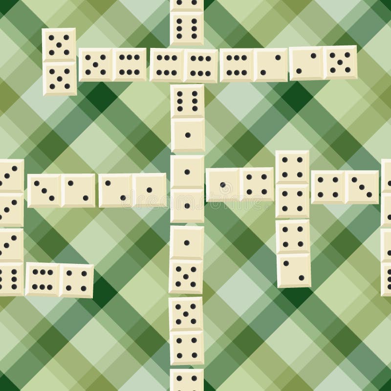 Seamless Domino Pattern Royalty Free Stock Image - Image: 5204536