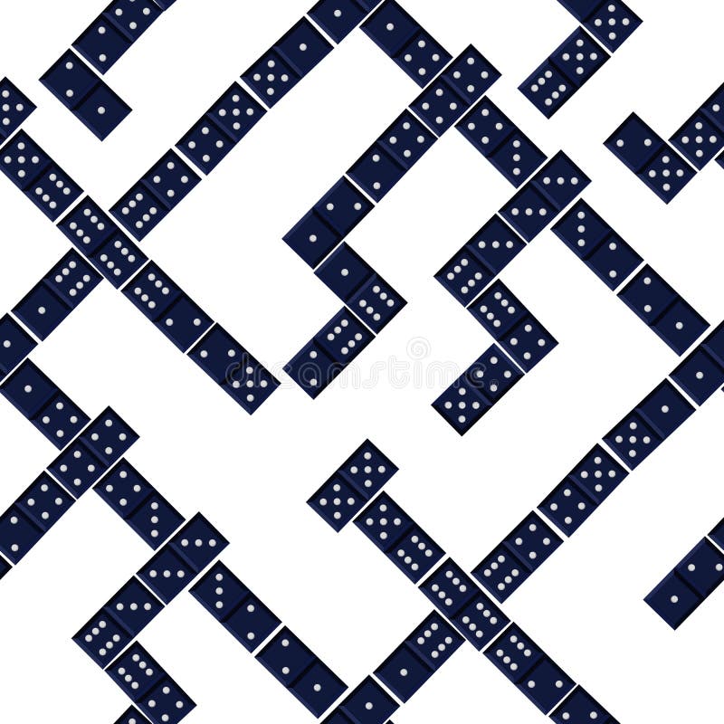 Seamless domino pattern stock vector. Illustration of hole - 36653487