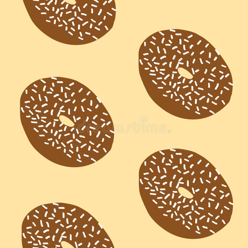 Seamless Donuts Pattern in Cartoon Flat Style Stock Vector - Illustration of vector, ring: 271086055