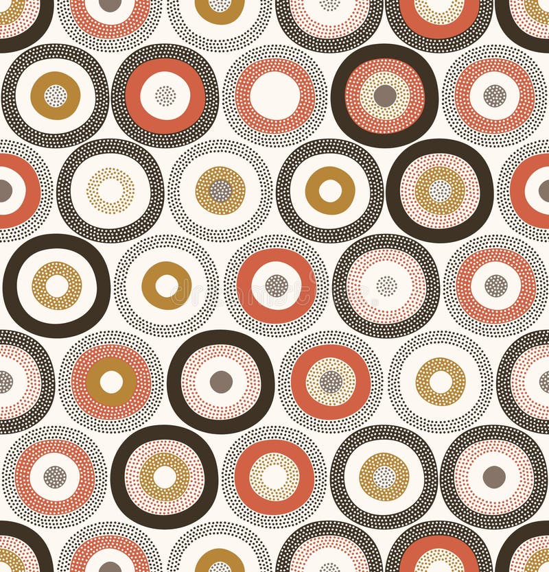Seamless Doodle Dots Pattern Stock Illustration - Illustration of drawn ...