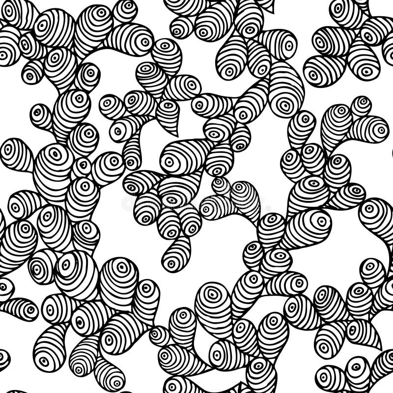 Sea shell seamless pattern stock vector. Illustration of black - 26958426