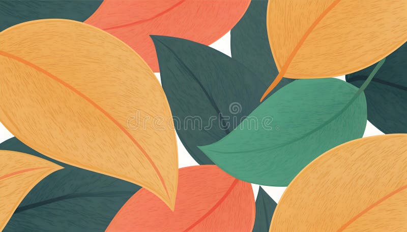 Seamless Doodle Pattern and Leaf on Digital Art Concept, Generative AI ...