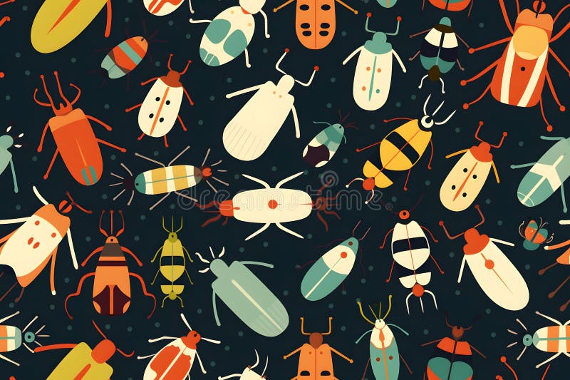 Cute Cartoon Many Bugs Stock Illustrations – 31 Cute Cartoon Many Bugs ...