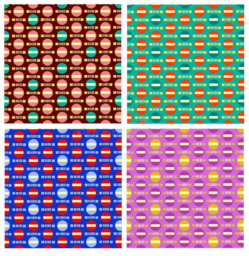 Seamless Dot Repeat Pattern Stock Illustration - Illustration of ...