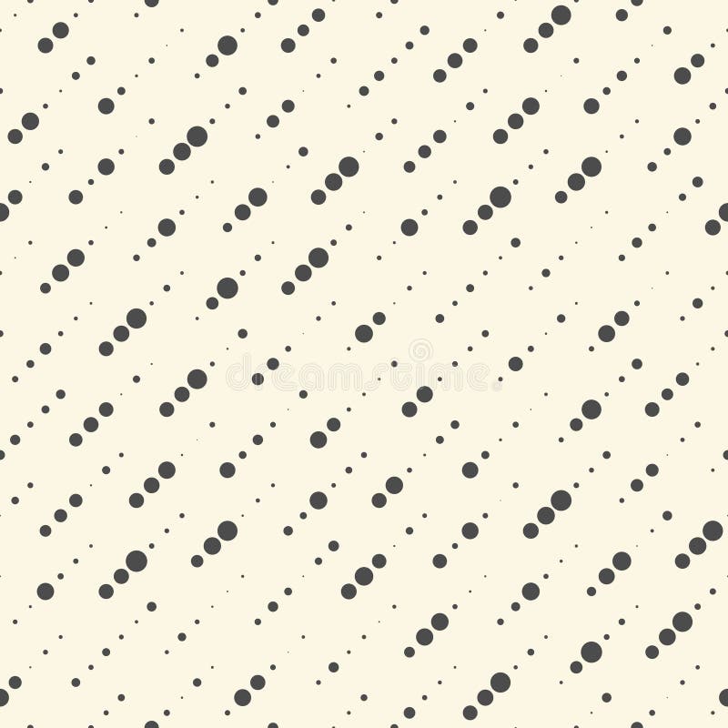 Seamless Dots Pattern. Abstract Diagonal Stripe Texture Stock Vector ...