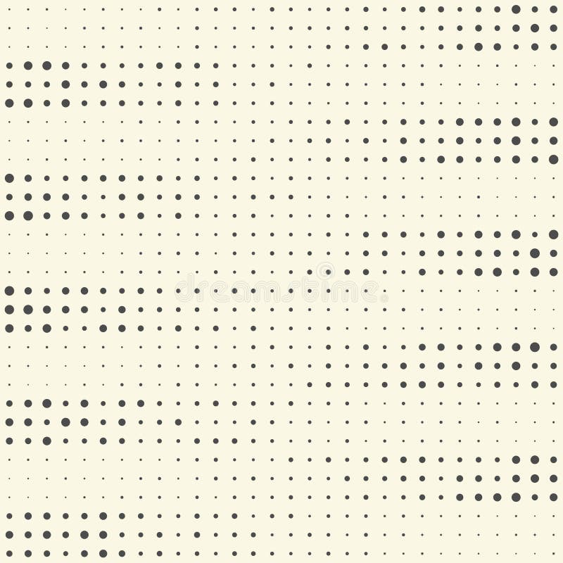 Seamless Dots Pattern. Abstract Fine Pixel Texture Stock Vector ...