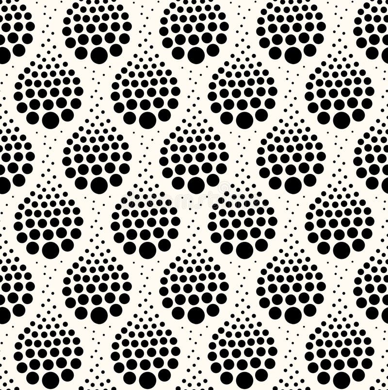Seamless Dots Texture Geometric Pattern Stock Vector - Illustration of ...