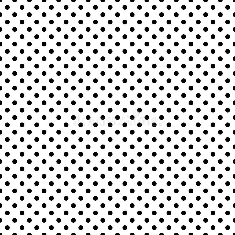 Seamless Dots Pattern, Vector Black Stock Vector - Illustration of ...
