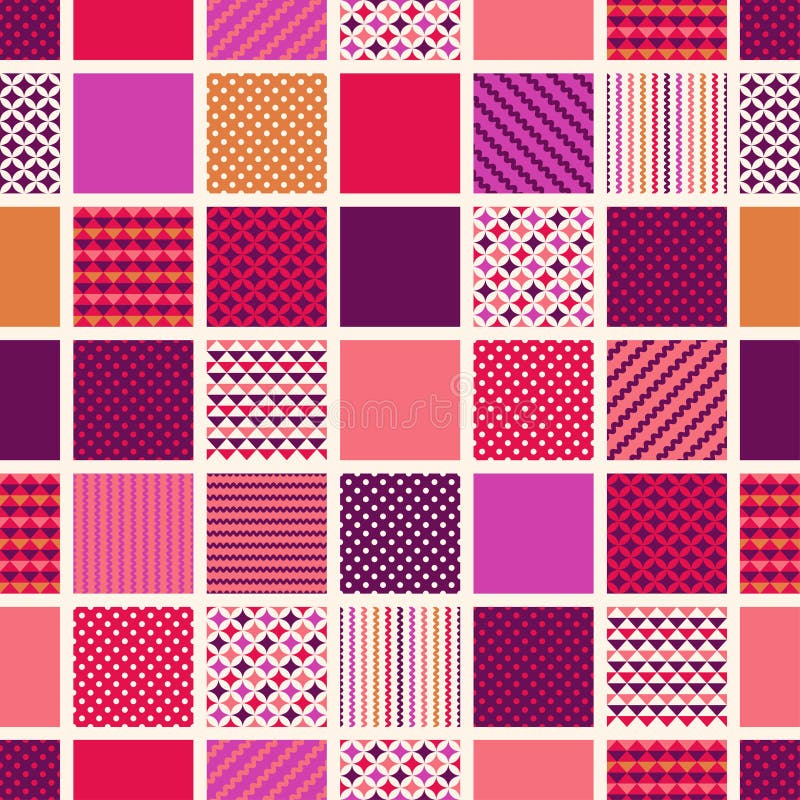 Square Tiles of Multiple Colored Dots Aligned To Form a Backdrop Stock ...