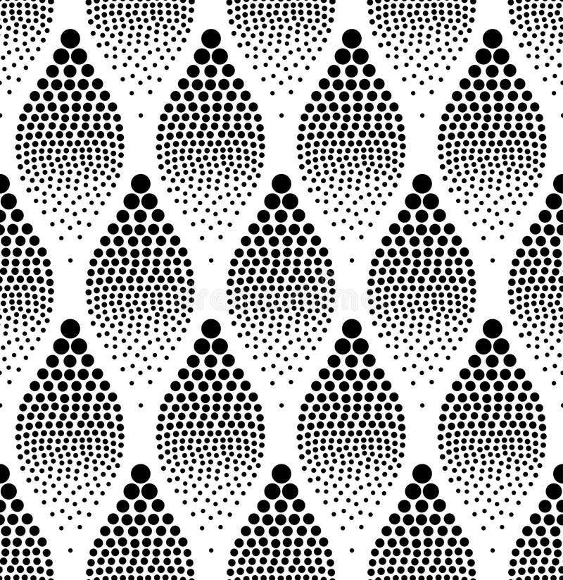 Seamless Dots Texture Geometric Pattern Stock Vector - Illustration of ...