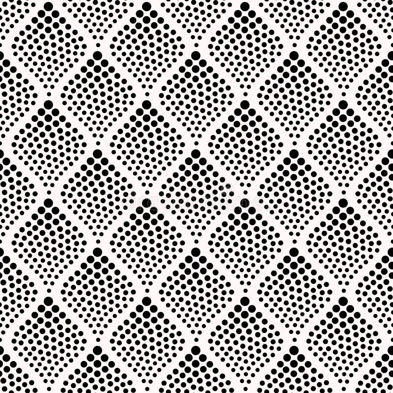 Seamless Dots Texture Geometric Pattern Stock Vector - Illustration of ...