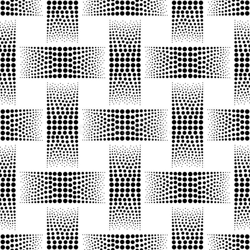 Seamless Dots Texture Geometric Pattern Stock Vector - Illustration of ...
