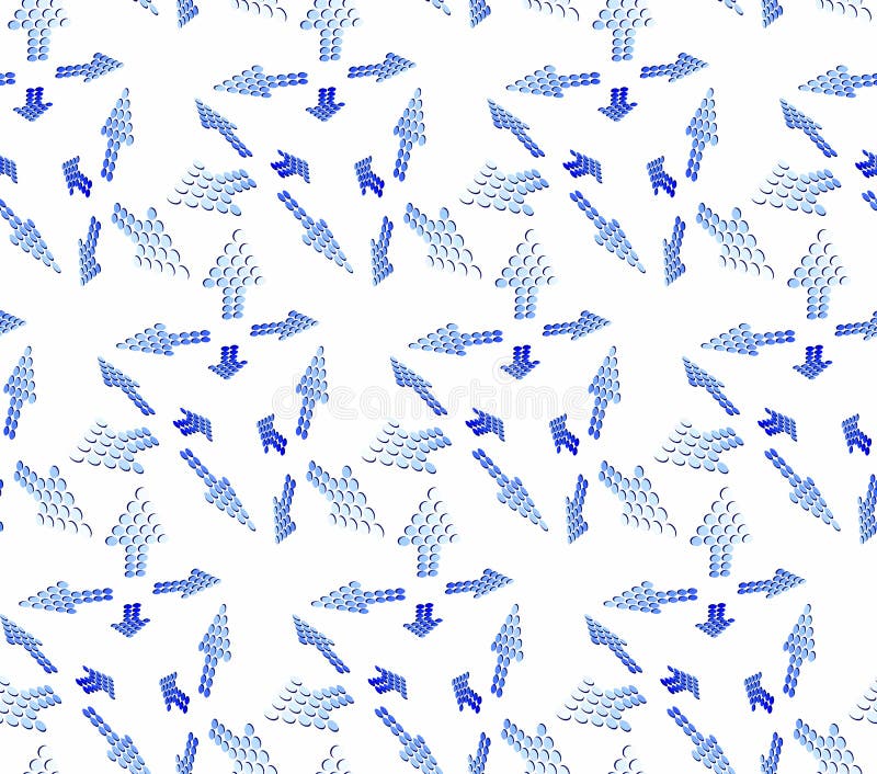 Seamless Dotted Arrow Pattern Picture. Image: 9376889