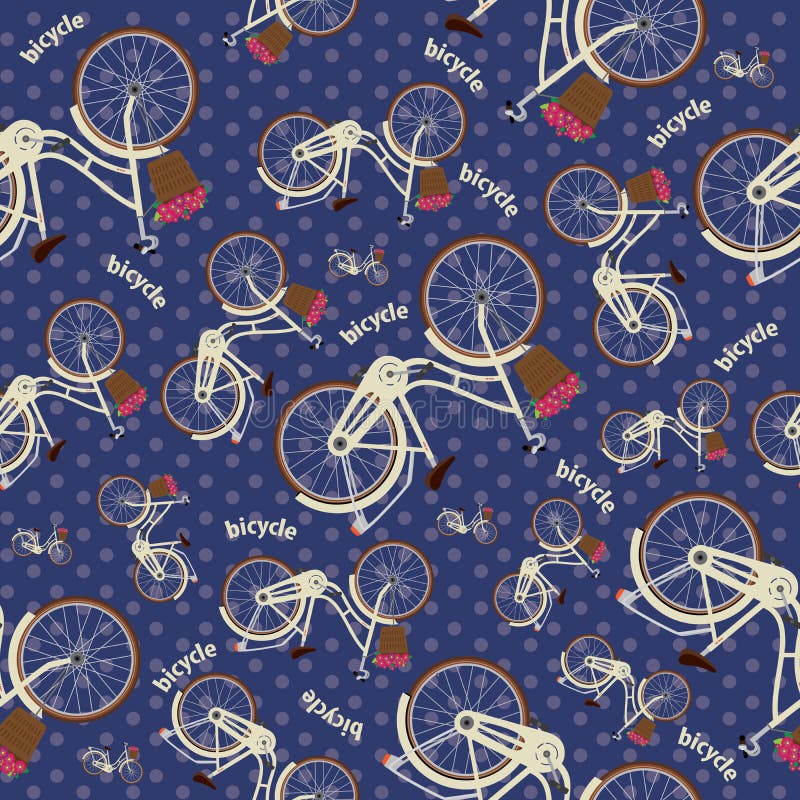 Pattern Bicycle Set, Number 1 Stock Vector - Illustration of texture ...