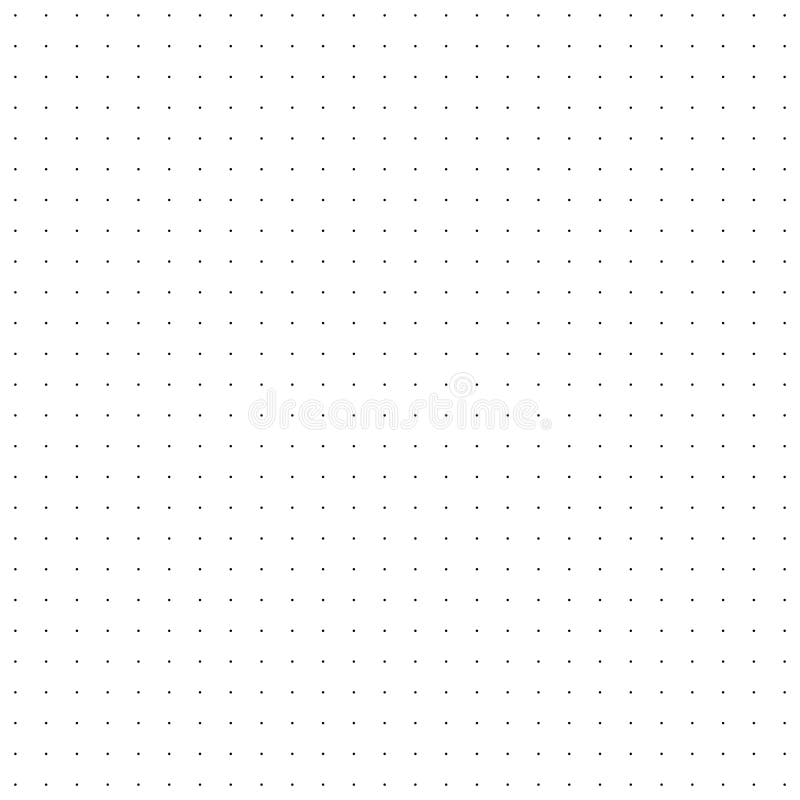 Seamless Dotted Grid Pattern. Simple Polka Dot Texture Stock ...