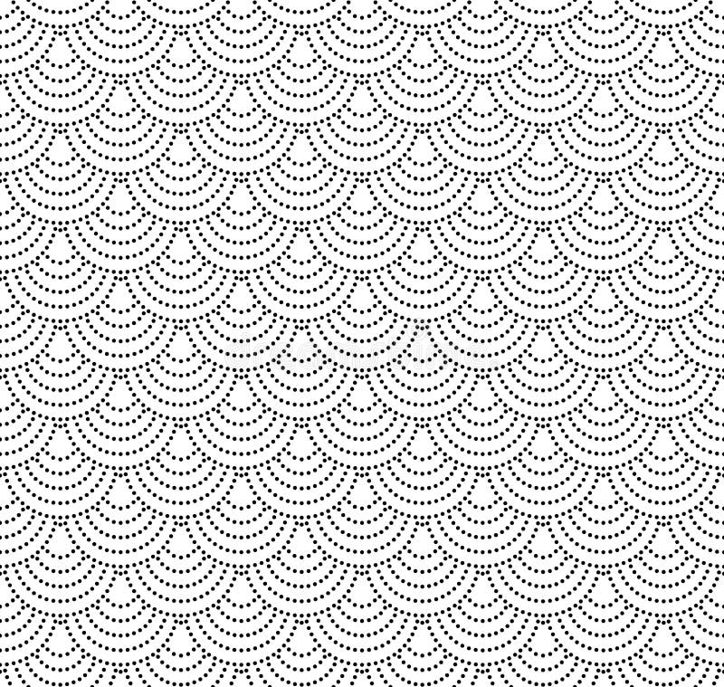 Seamless Dotted Pattern with Semicircular Scales Stock Vector ...