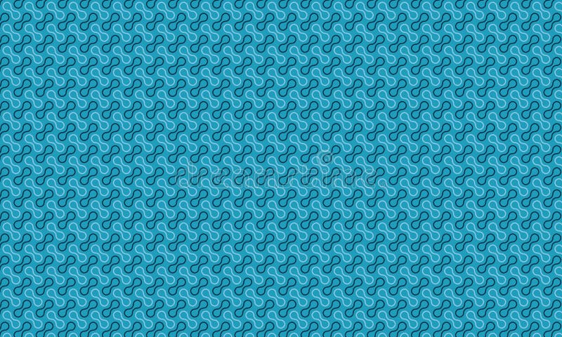 Seamless Double Bubble Pattern with Curved Geometric Motifs Stock ...