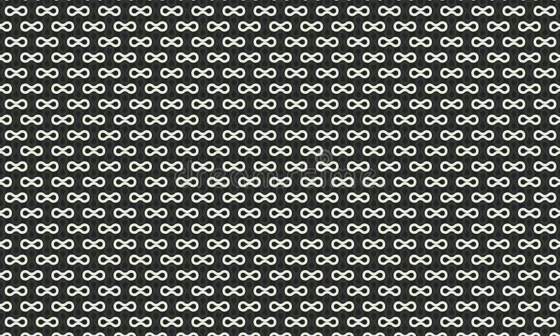 Seamless Double Bubble Pattern with Curved Geometric Motifs Stock ...
