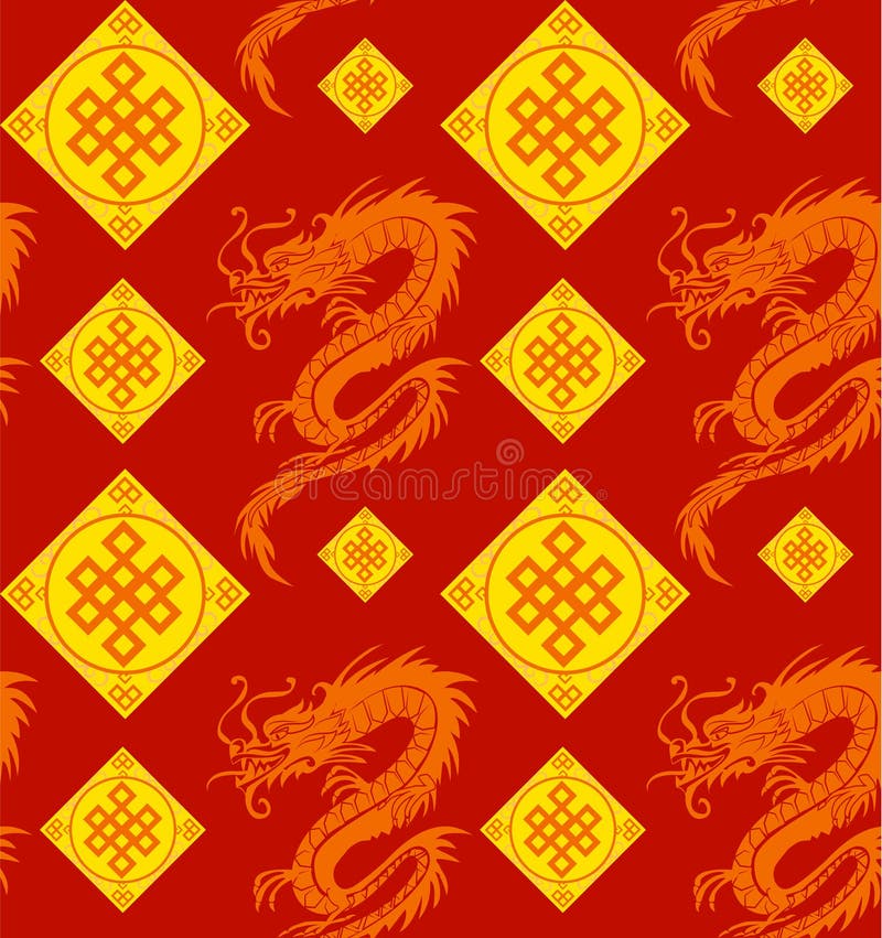 Seamless dragons pattern stock vector. Illustration of chinese - 108008687 Seamless dragons pattern stock vector. Illustration of chinese - 108008687