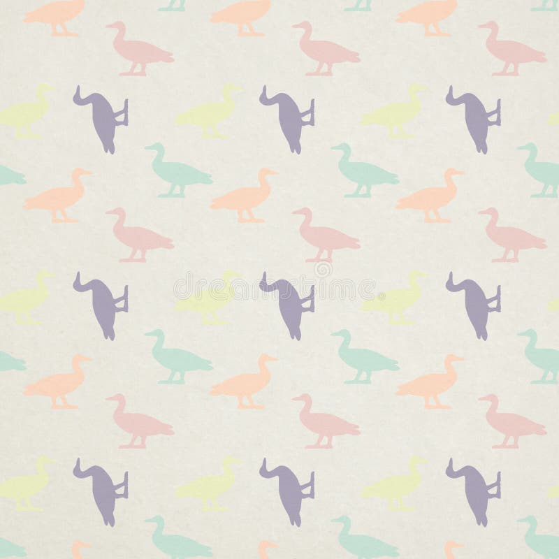 Seamless Duck Pattern for Your Designs on Paper Te Stock Illustration ...