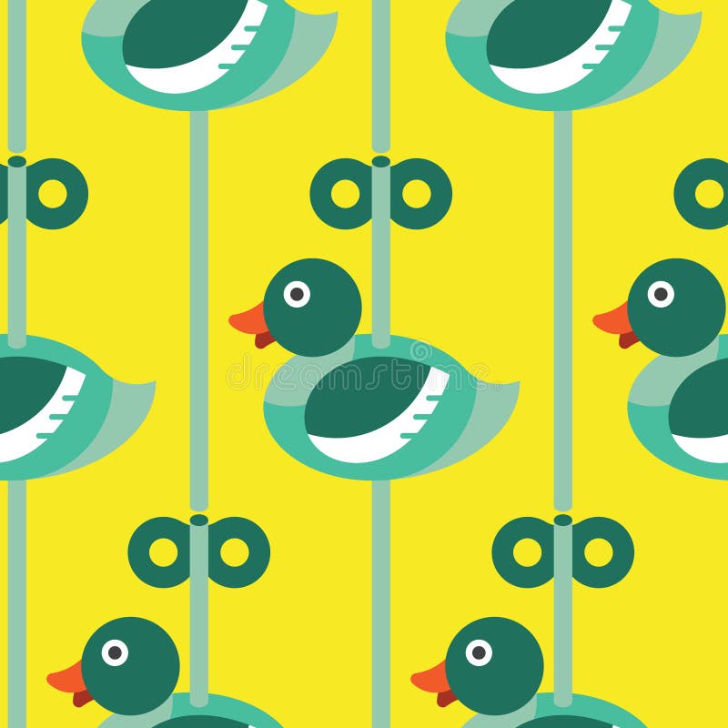 Art Seamless Duck Contemporary Texture Watercolor Unusual Wallp Stock ...