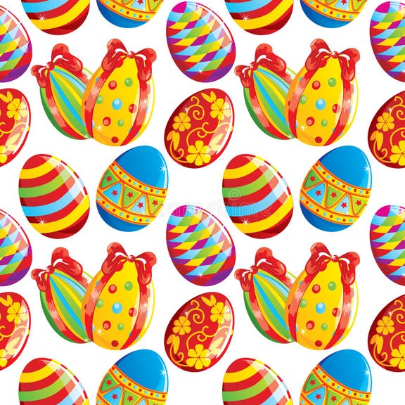 Seamless Easter background stock vector. Illustration of festive - 18552971