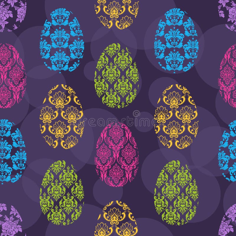 Seamless Easter Background stock illustration. Illustration of drawing ...