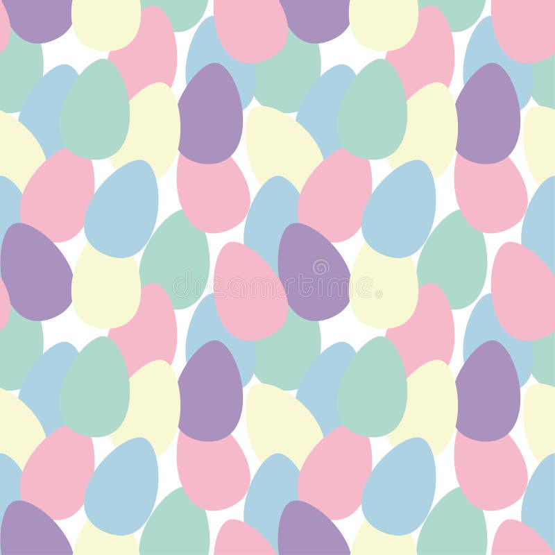 Seamless Easter Background Pattern with Easter Eggs . Vector EPS Stock ...