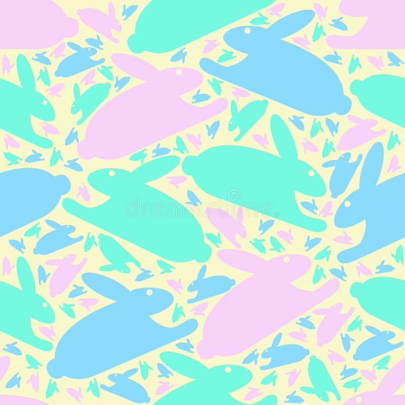 Easter Bunny Background Repeating Stock Illustrations – 6,426 Easter ...