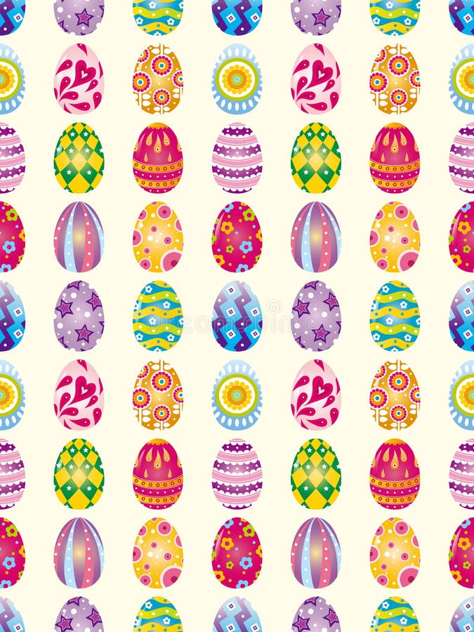 Seamless Easter Egg Pattern Stock Vector - Illustration of feast, fabric: 28244005