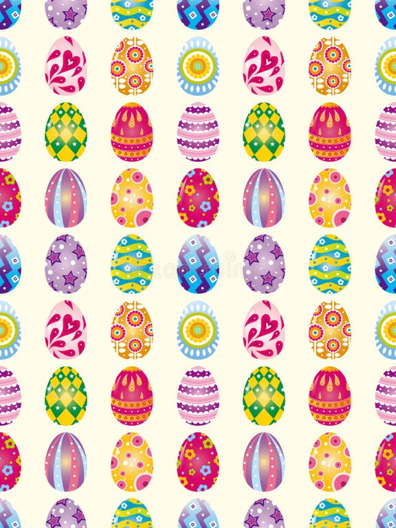 Seamless Easter Egg Pattern Stock Vector - Illustration of feast, fabric: 28244005