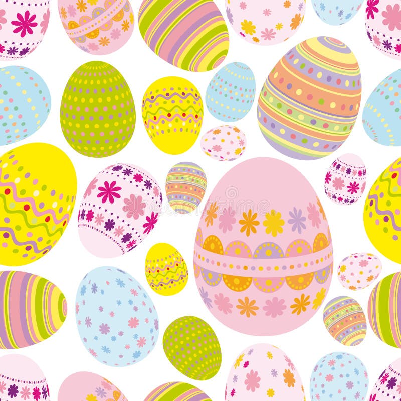 Easter Pattern / Seamless Background Stock Vector - Illustration of ...