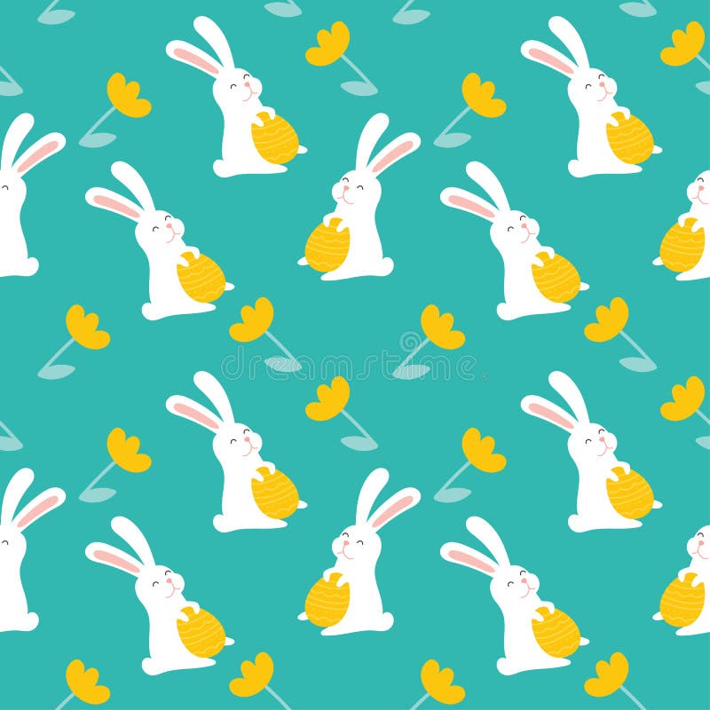 Seamless Easter pattern stock vector. Illustration of designer - 86790531