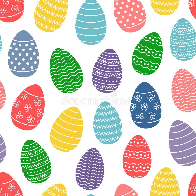Seamless Easter pattern stock vector. Illustration of april - 271346650