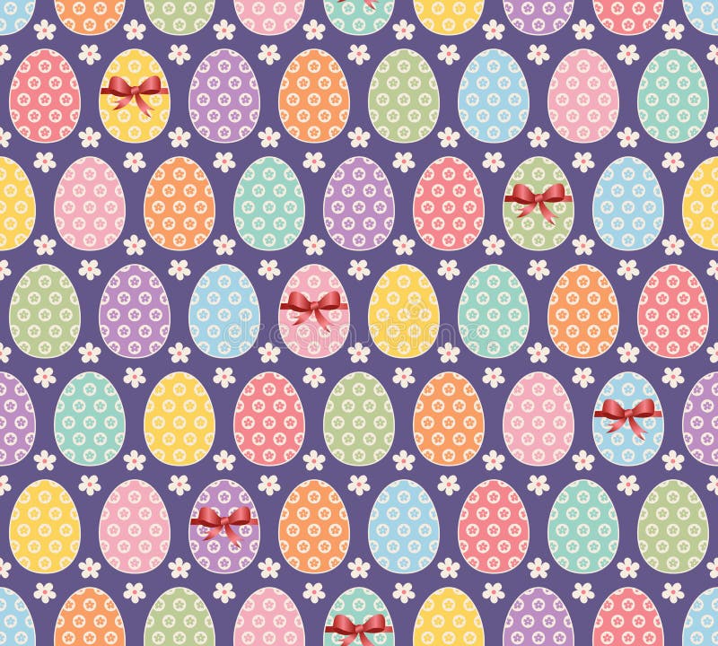 Seamless easter pattern stock vector. Illustration of decoration - 49583621