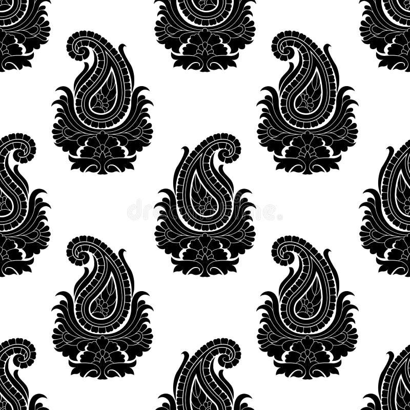 Seamless Eastern Style Pattern. Paisley Ornament Stock Vector ...
