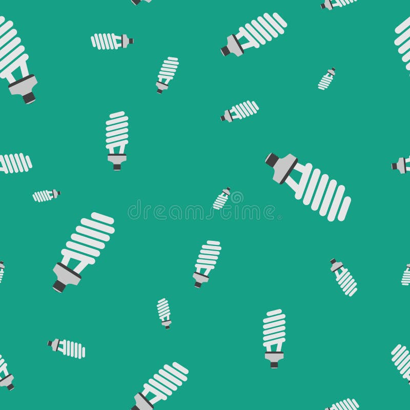 Fluorescent Spiral Bulb stock illustration. Illustration of glass ...