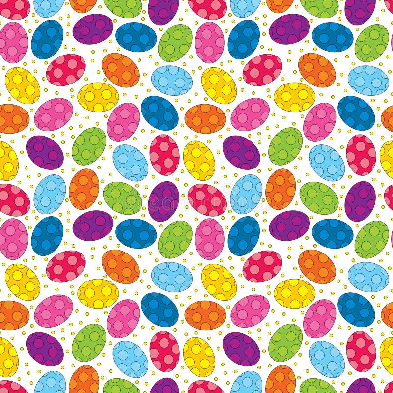 Seamless eggs pattern stock vector. Illustration of square - 68677018