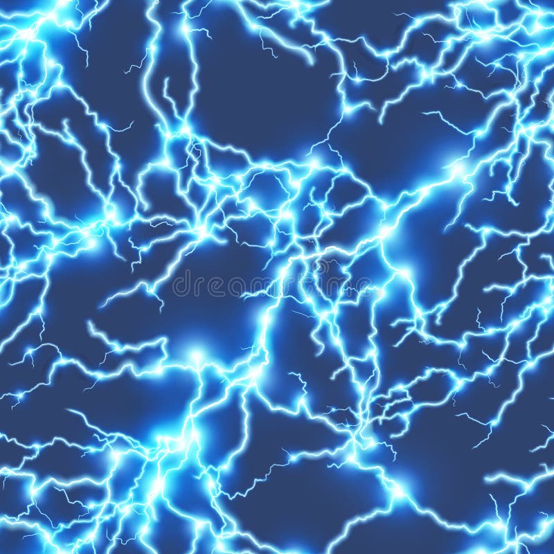 Seamless Electricity Background. EPS 10 Stock Vector - Illustration of ...