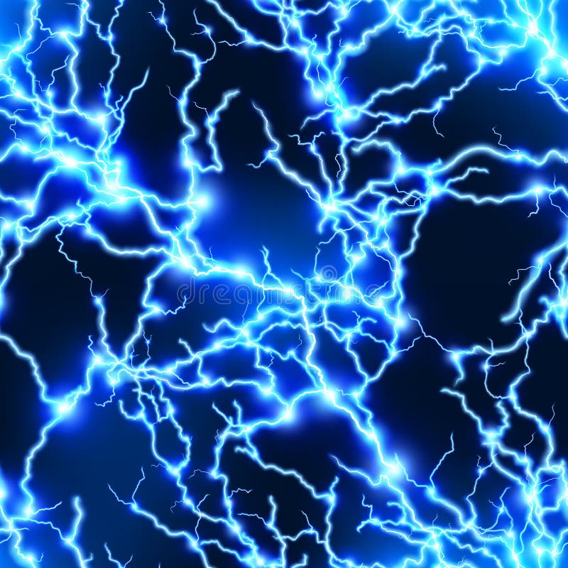 Seamless Electricity Background. EPS 10 Stock Vector - Illustration of ...