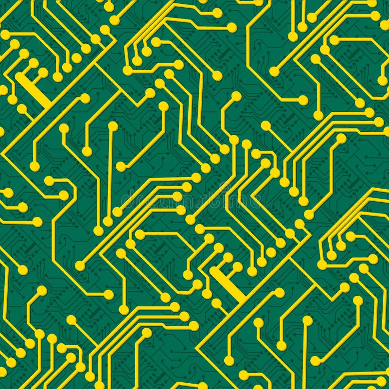 Seamless Electronic Background Texture Stock Illustration ...