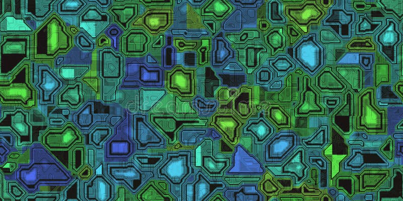 Seamless Electronic Technical Background Stock Illustration ...