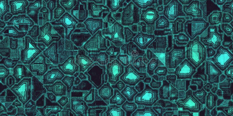 Seamless Electronic Technical Background Stock Illustration ...