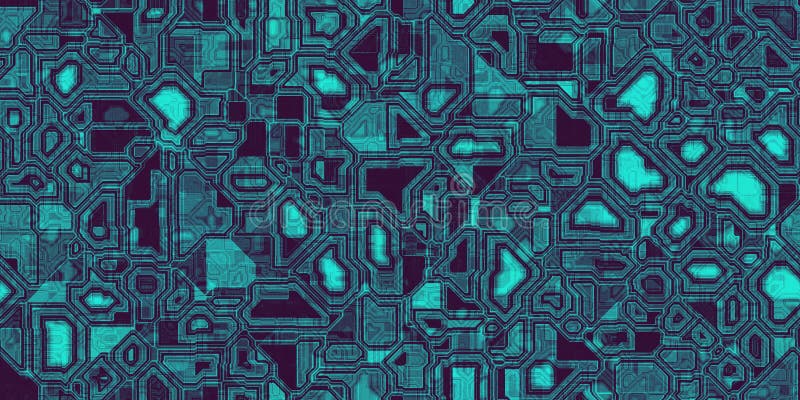 Seamless Electronic Technical Background Stock Illustration ...