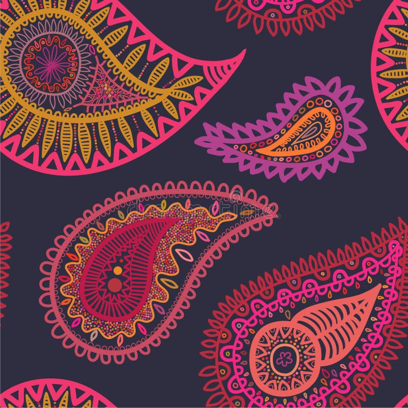 Seamless Elegant Paisley Pattern-model for Design of Gift Packs ...